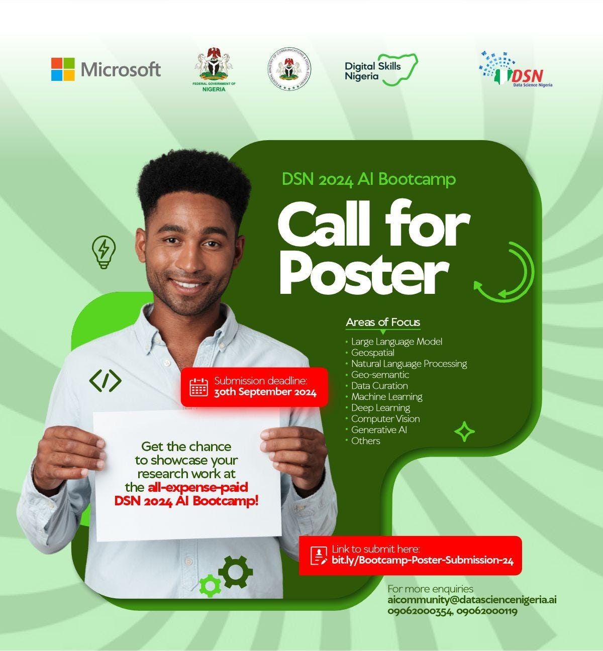 DSN 2024 AI Bootcamp- Call for Posters